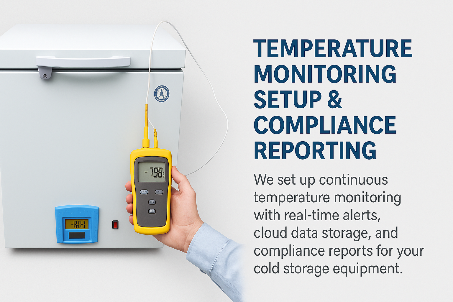 Temperature Monitoring Setup & Compliance Reporting – Lab Freezer Co